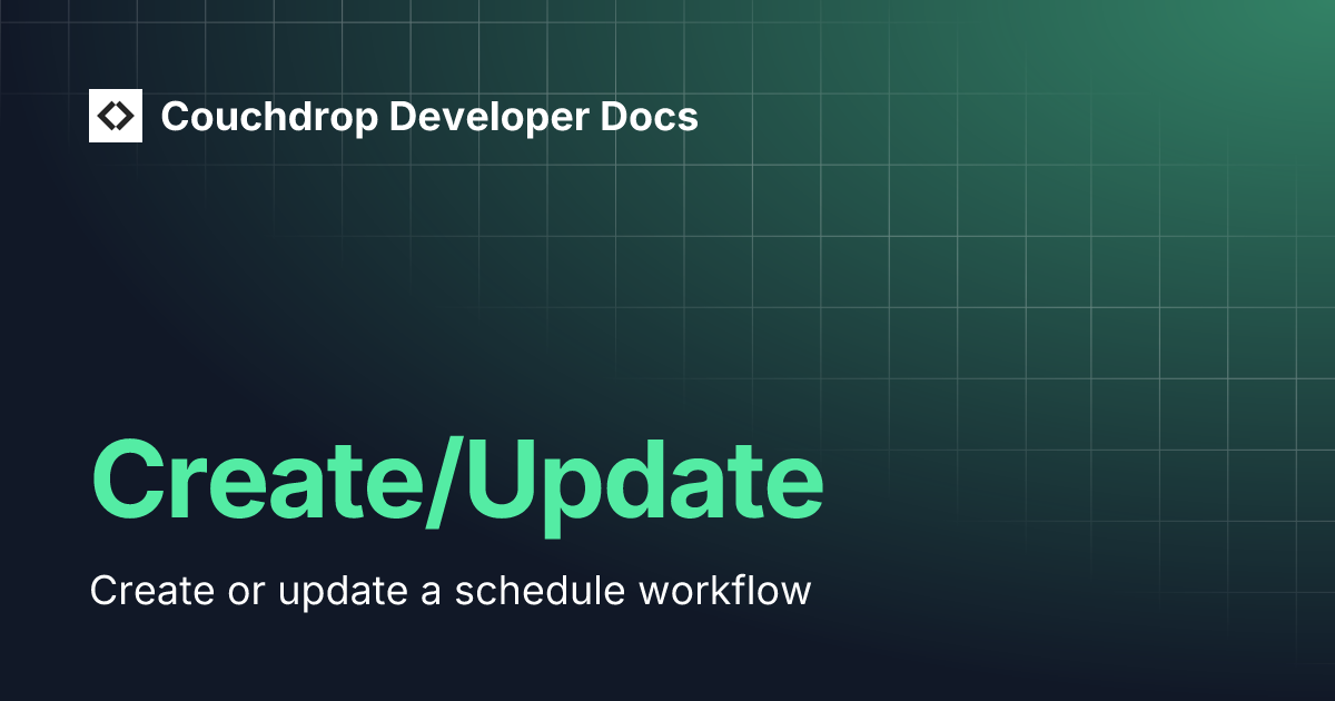 Createupdate Couchdrop Developer Docs