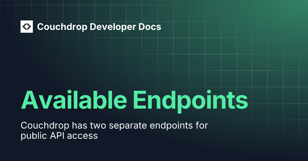 Available Endpoints | Couchdrop Developer Docs